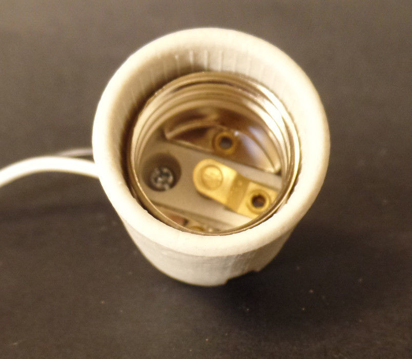 New Keyless Medium Base E26 Porcelain Socket With 18" Lead Wires And ...