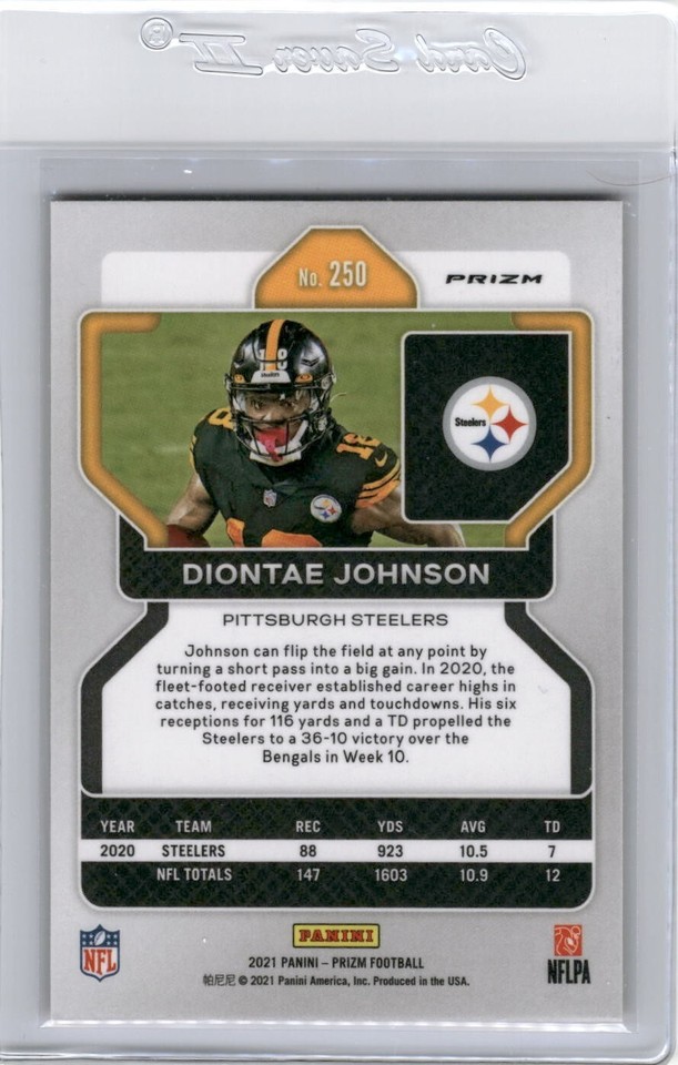 DIONTE JOHNSON 2021 PRIZM ORANGE ICE PRIZM STEELERS K3 | eBay