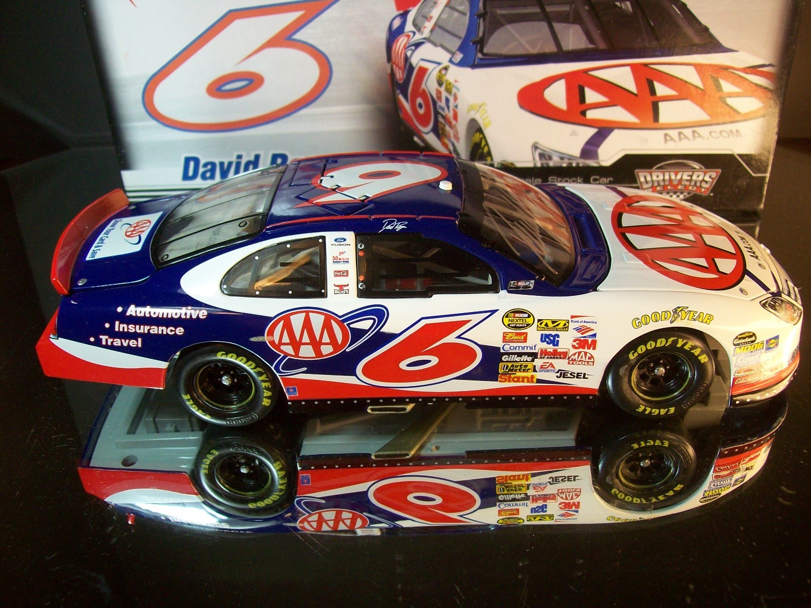 David Ragan #6 Triple AAA 2007 Rookie AUTOGRAPHED Ford Fusion 1:24 M.A ...