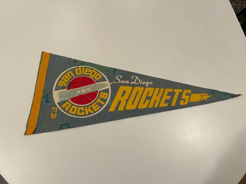 original c. late 1960's SAN DIEGO ROCKETS NBA BASKETBALL TEAM FULL SIZE ...