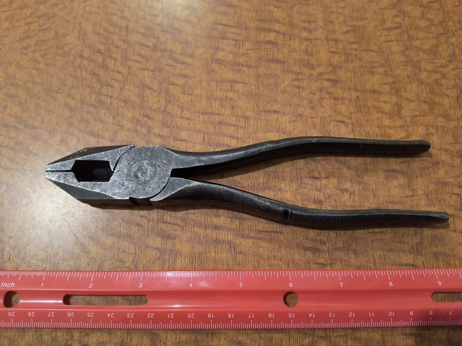 Vintage 8" Linemans Pliers, Ornate Handle Grip, USA | eBay