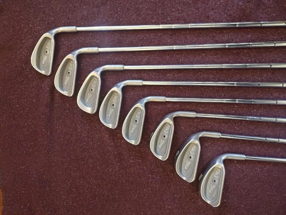 PING EYE 2 Stainless Black Dot Golf Clubs Irons Set 3 thru PW | eBay