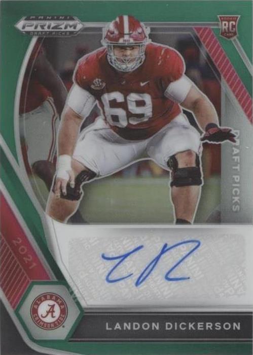 2021 Panini Prizm Draft Picks - Draft Picks Autographs Landon Dickerson ...