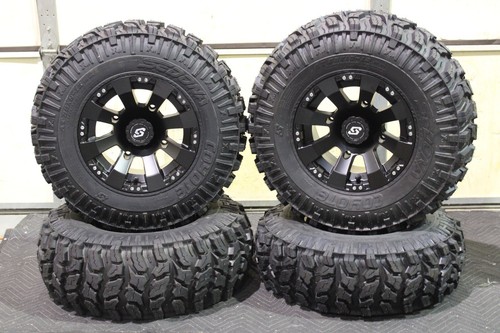POLARIS SPORTSMAN 570 25" COYOTE ATV TIRE & SPYDER BLK WHEEL KIT POL3CA ...