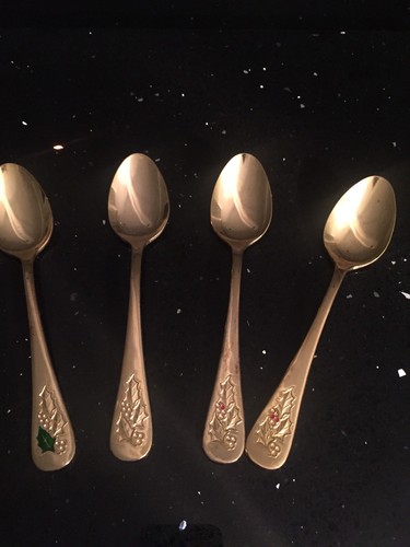 VINTAGE SILVER-PLATED SPOONS SET OF 4 | eBay