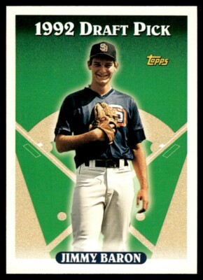 1993 Topps Draft Pick #538 Jimmy Baron Rookie San Diego Padres | eBay