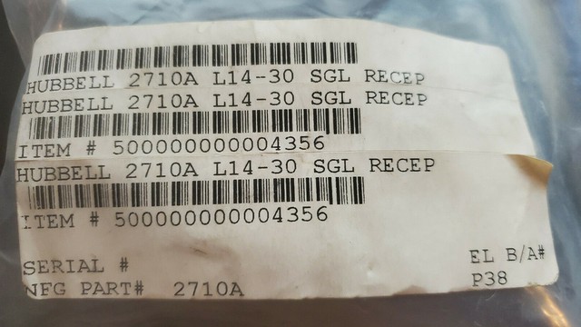 Hubbell HBL Twist-lock Receptacle Hbl2710 2710A for sale online | eBay