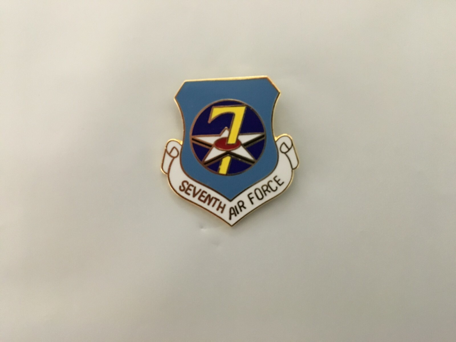 USAF 7th AIR FORCE HAT PIN MEASURES ONE INCH | eBay
