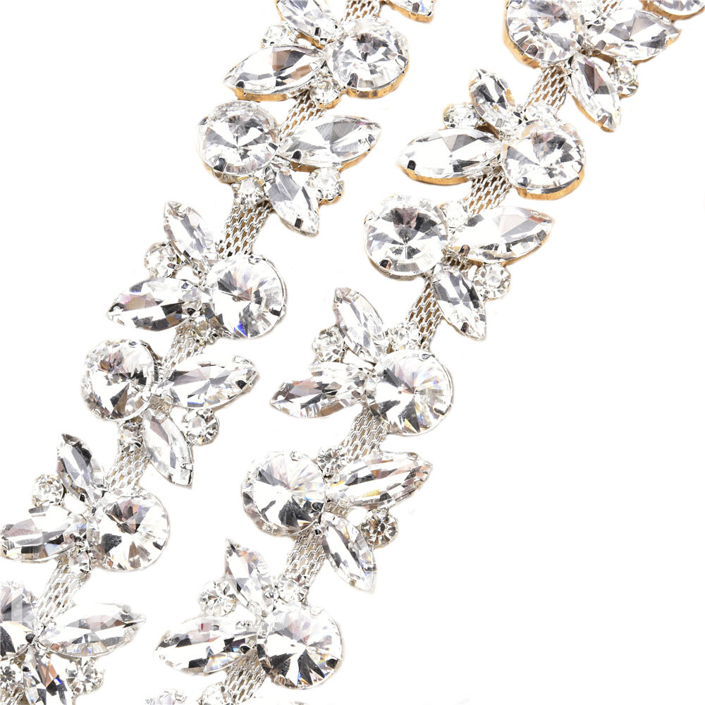 90cm Rhinestone Chain Trim Crystal DIY Accessories for Textiles Costume ...