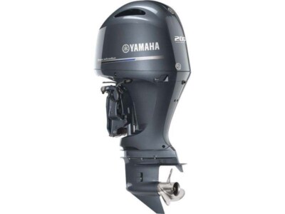 YAMAHA LF200XB Outboard Motor New in Box 25" Shaft LEFT HAND ROTATION ...