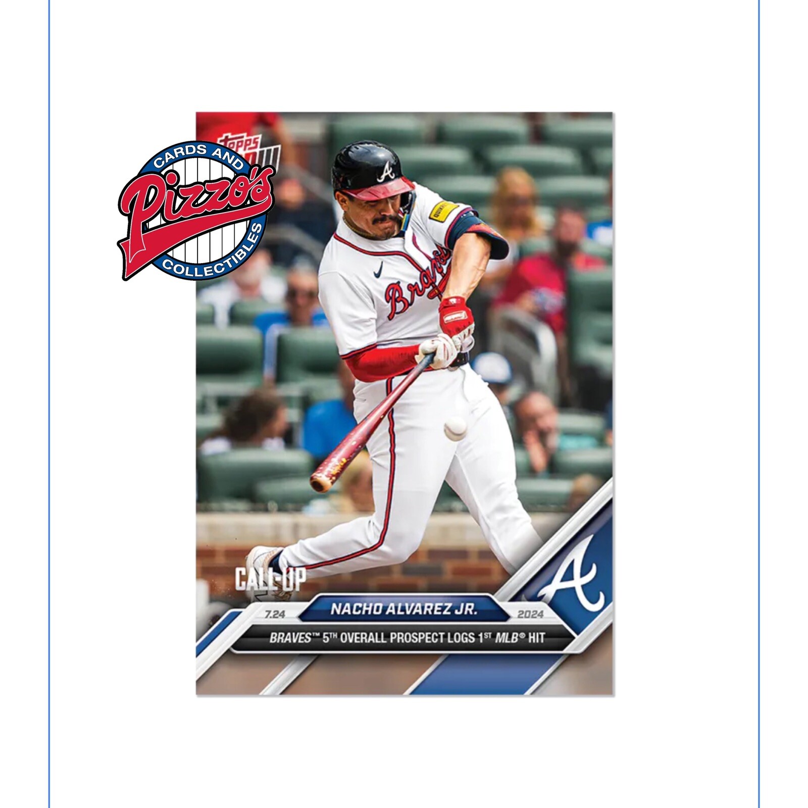 Nacho Alvarez Jr. Braves Debut - 2024 MLB TOPPS NOW Card 466 In Hand | eBay