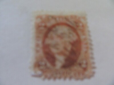 #R-8 2c Orange Certificate Perf. Revenue Stamp-Used-No Gum-Prior Hinge ...