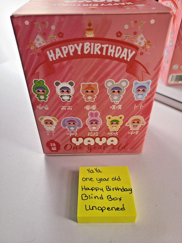 YAYA* Happy Birthday* One Year Old* Plush Blind Box Sealed Collectible ...