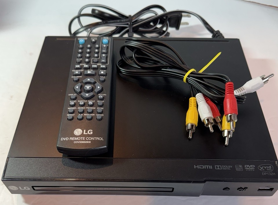 LG DVD Player DP132H + Remote + RCA AV Cable: HDMI | USB Recording | eBay