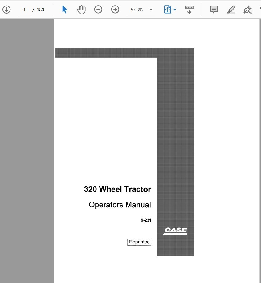 CASE 320 LOADER BACKHOE MANUAL OPERATORS OWNERS PDF USB | eBay