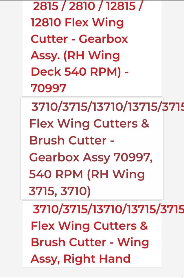 BUSH HOG GEAR BOX ASSEMBLY PART # 70997 | eBay