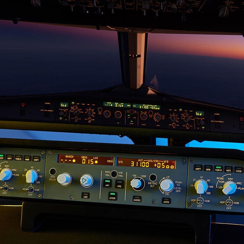 Simulator A320 FCU Flight Control Panel Flight Control Unit for XP12 ...