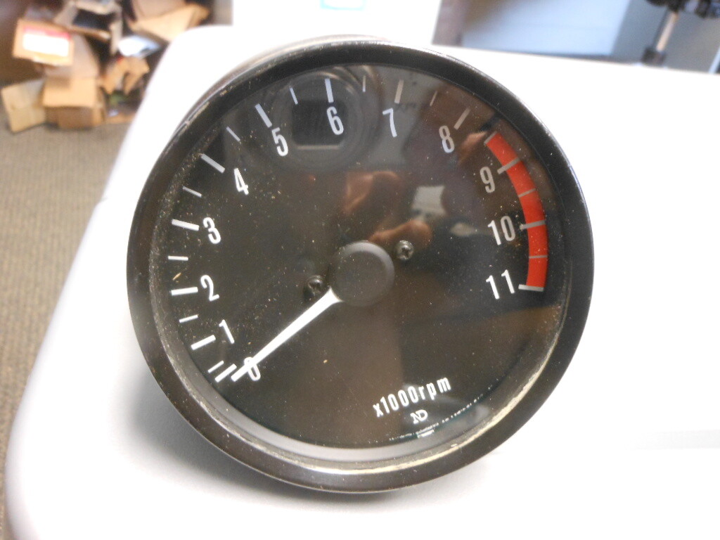 Vintage Honda ND Nippon Denso Black Face Tachometer Assy 11000rpm 11000 ...