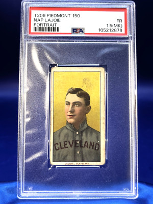 1909 T206 Nap LaJoie HOF Cleveland Portrait Piedmont 150 PSA 1.5 ...