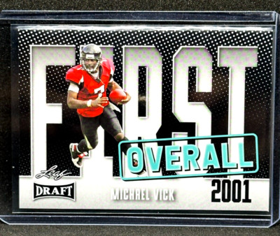 2023 Leaf Draft First Overall Michael Vick Atlanta Falcons #9 | eBay