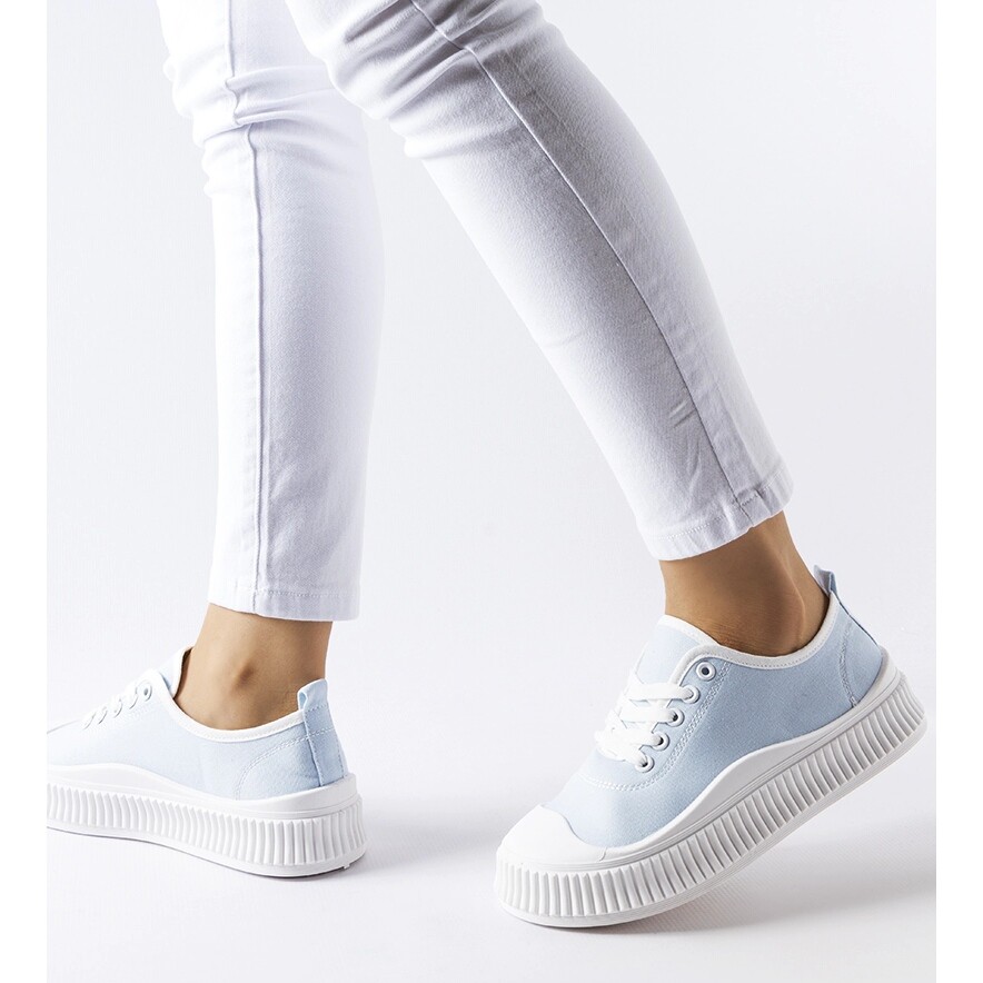 Baskets à plateforme Collepepe bleues | eBay