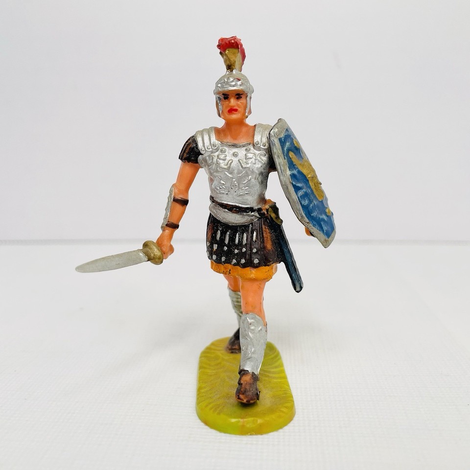 Elastolin Germany Figure 70mm Roman Legionary Soldier Advancing w ...