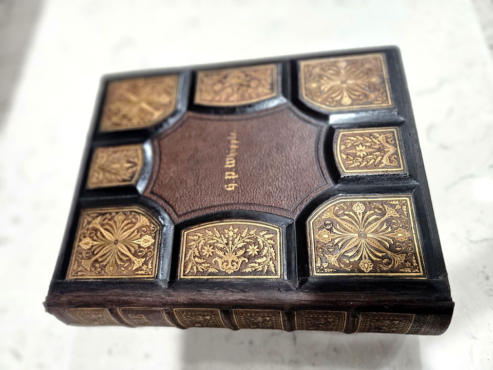 Antique holy bible family illustrated APOCRYPHA original Greek AJ ...