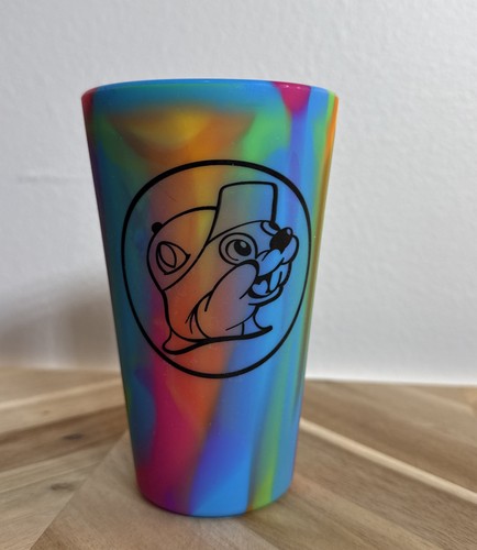 Buc-ee’s Soft Tie Dye Silipint Silicone 16oz Pint Glass Colorful Swirl ...