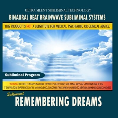 Remembering Dreams Ultra Silent Subliminal Technology (2012, CD) Rare ...