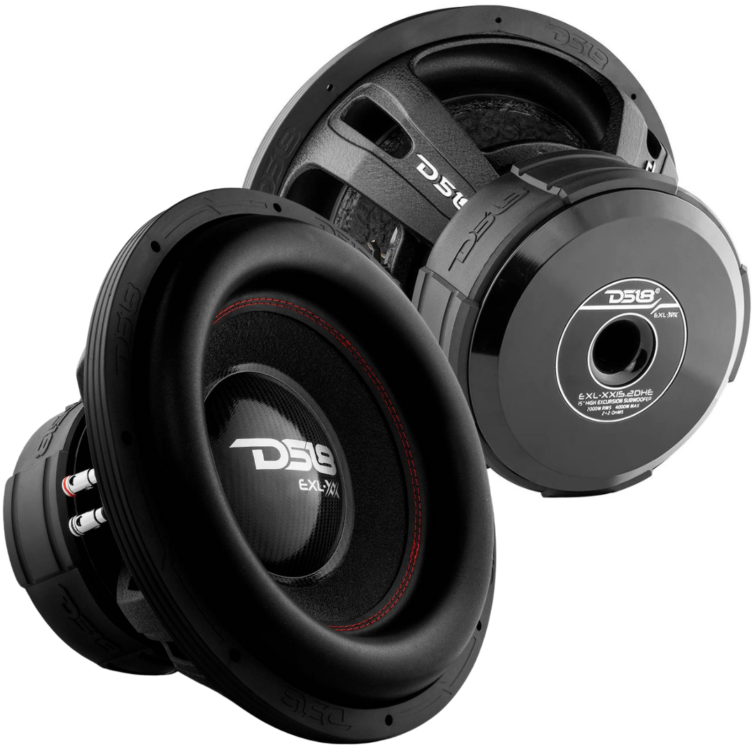 2x DS18 EXL-XX15.2DHE 15" Subwoofers with 3" Voice Coil - 2000W Rms ...