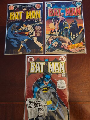 3 LOT KEY Batman #243 244 245 1st App Lazarus Pit Ra's Al Ghul Battle ...