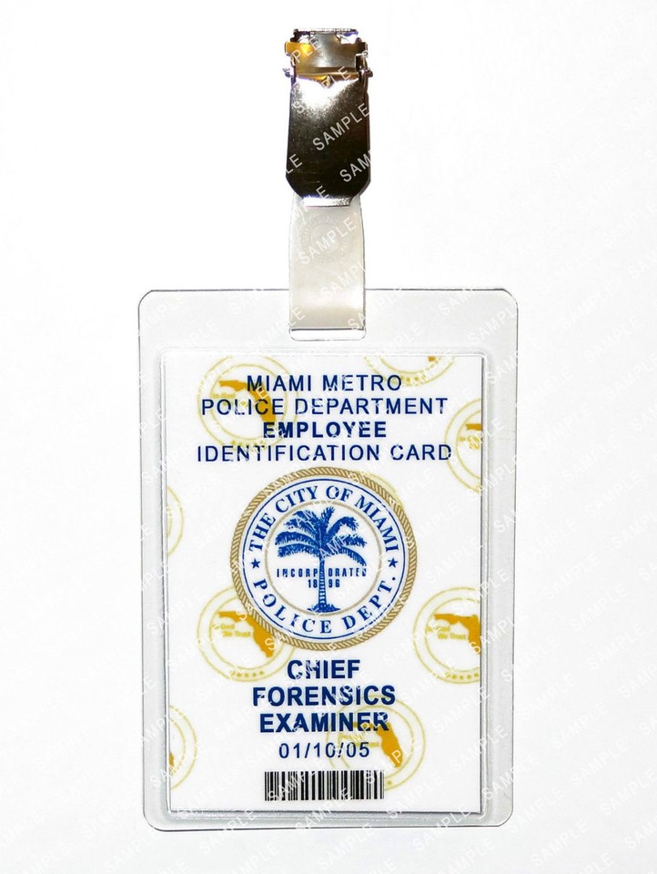 Dexter Morgan Forensics Detective Badge Blood Cosplay Prop Costume ...