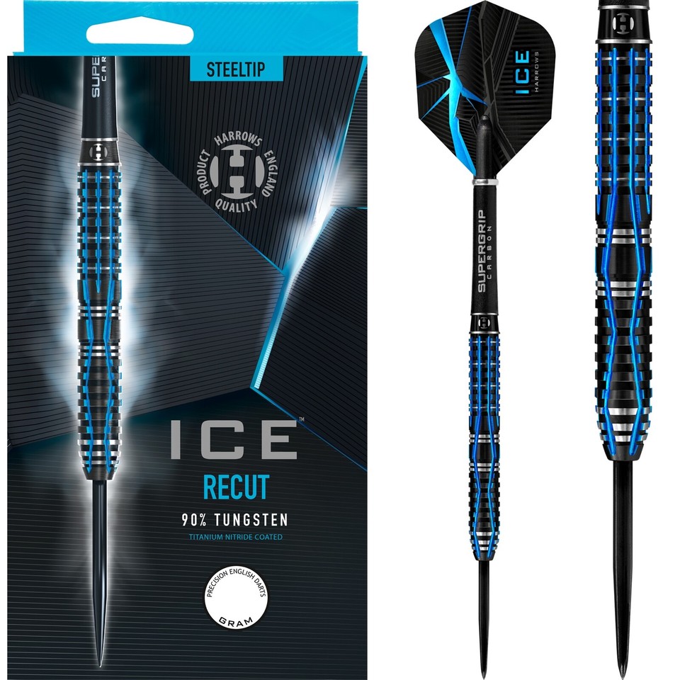 Harrows Ice Recut Darts Set 21g 22g 23g 24g 25g 26g grams Tungsten ...