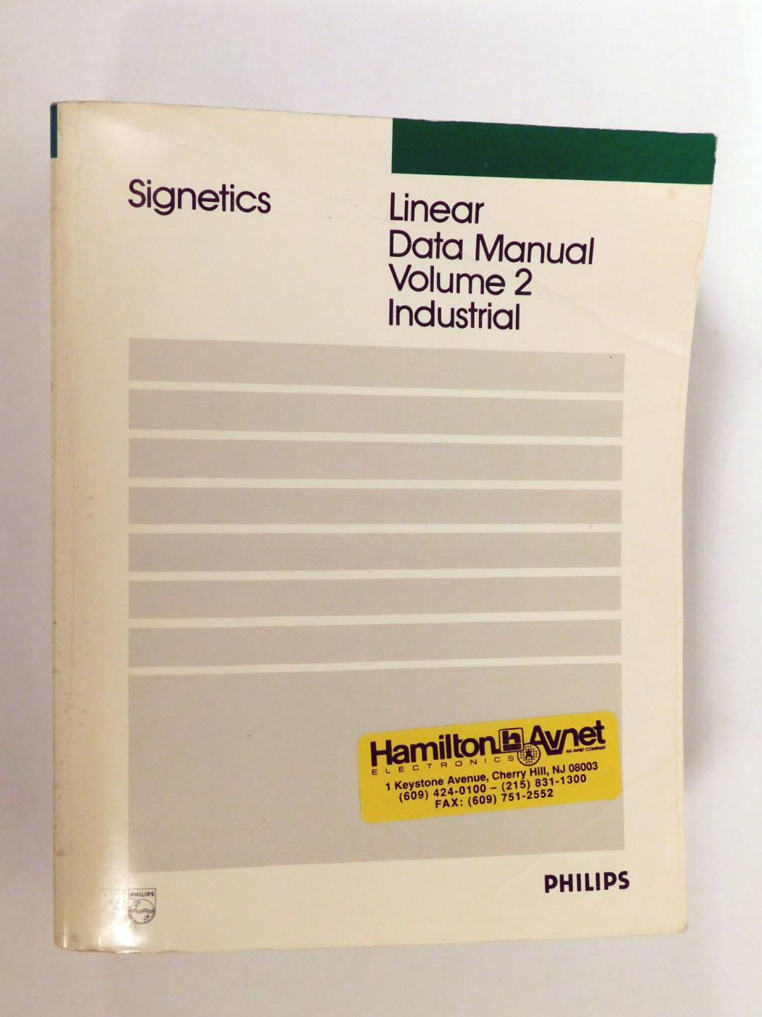 1989 Signetics / Philips Linear Data Manual Volume 2 Industrial Manual ...