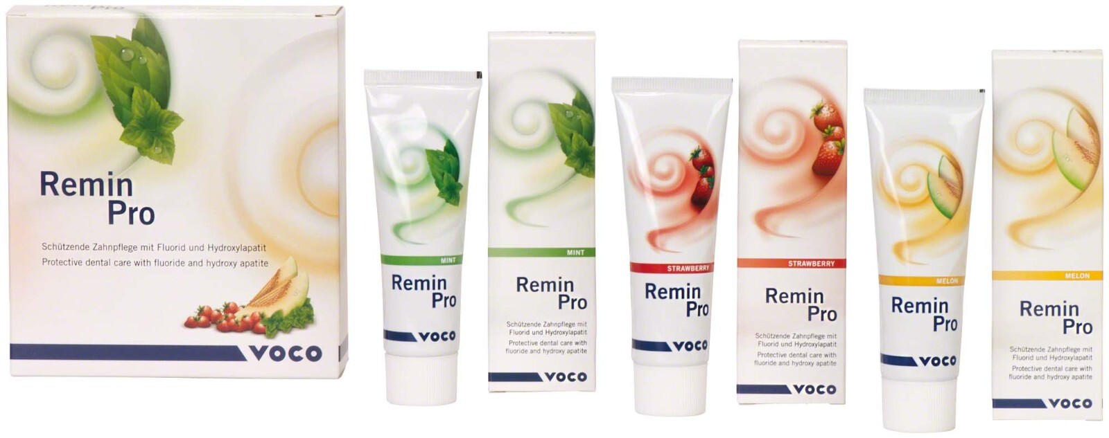 Voco Remin Pro Triple Protective Dental Care Cream Toothpaste 12pc Box ...