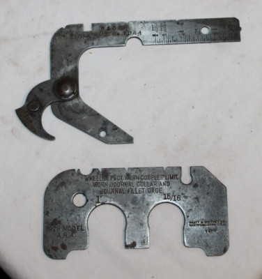 Vtg Pratt Whitney 1928 ARA Steel Wheel Gage Set No. 5044 USA Gauge B&O ...