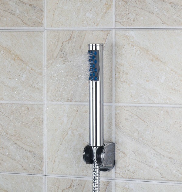 Waterfall Black Glass Spout Tub Mixer Faucet With Hand Held Shower ...