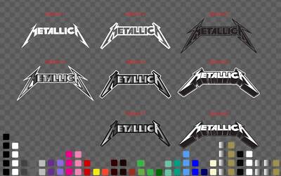 Metallica vinyl sticker Decal Car Bike 4x4 Heavy Metal Rock Band Music ...