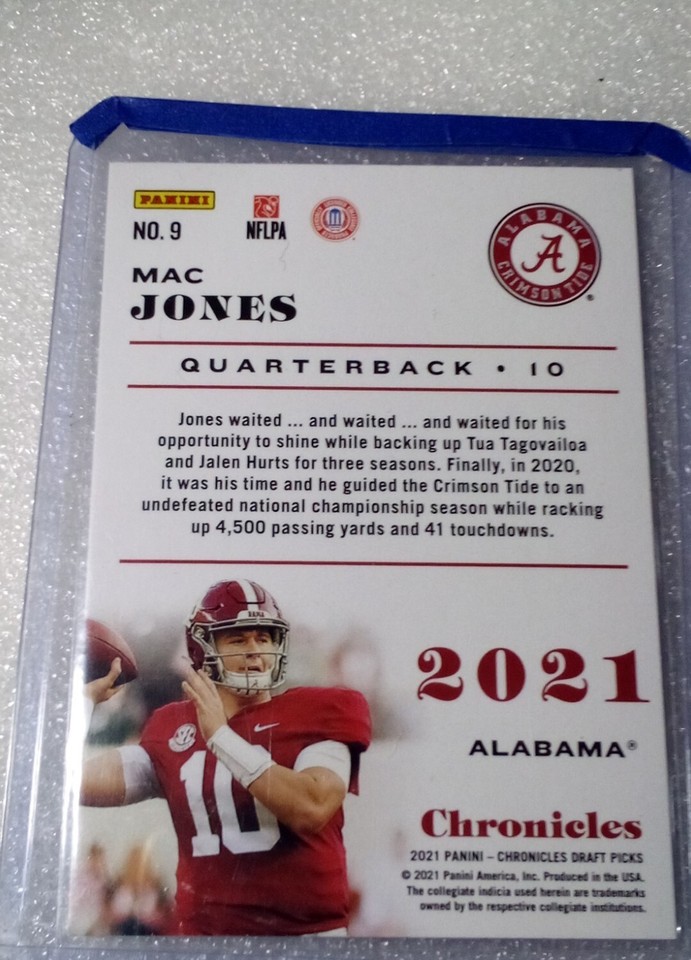 2021 Panini Chronicles Pink Draft Picks Mac Jones RC - Patriots | eBay