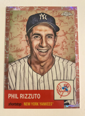 2022 Topps Chrome Platinum Anniversary #366 Phil Rizzuto Rose Gold ...