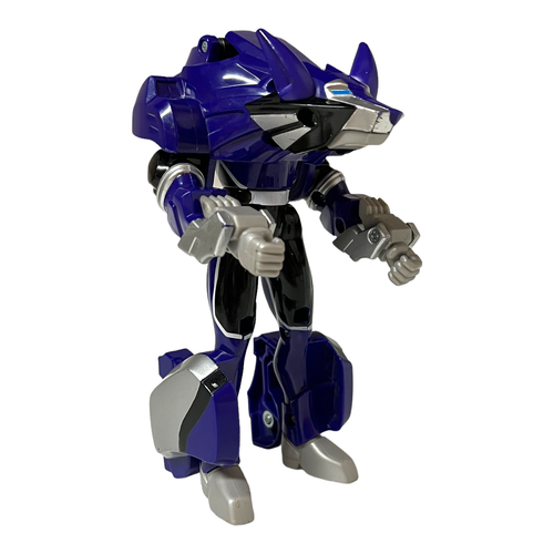 2008 Power Rangers Jungle Fury Gekiranger Purple Geki Wolf Ranger Zord ...