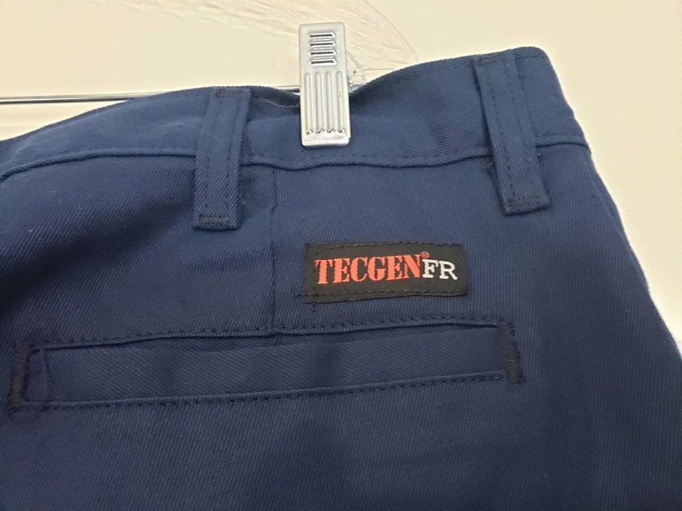 (D) Tecgen FR 2112 Men's Pants Size 42x31 Safety TCG5016 Work Navy ATPV ...