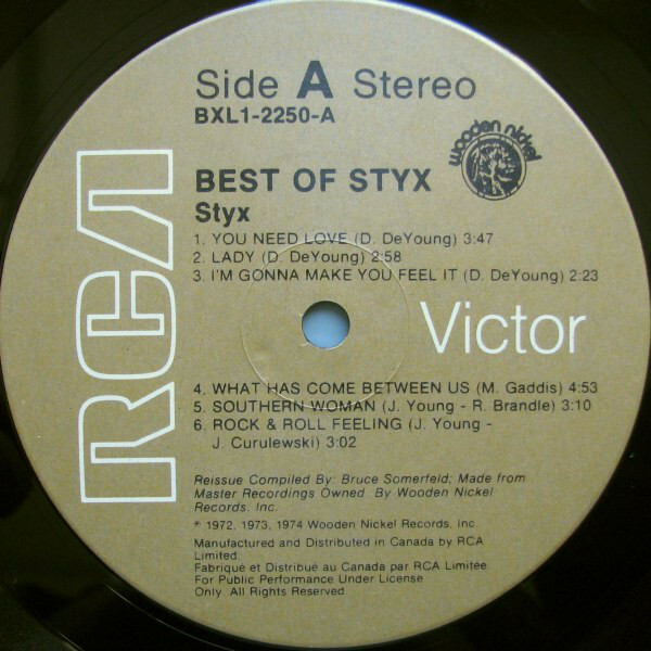 Styx ‎– Best Of Styx 1977 Vinyl LP Fast Shipping! | eBay