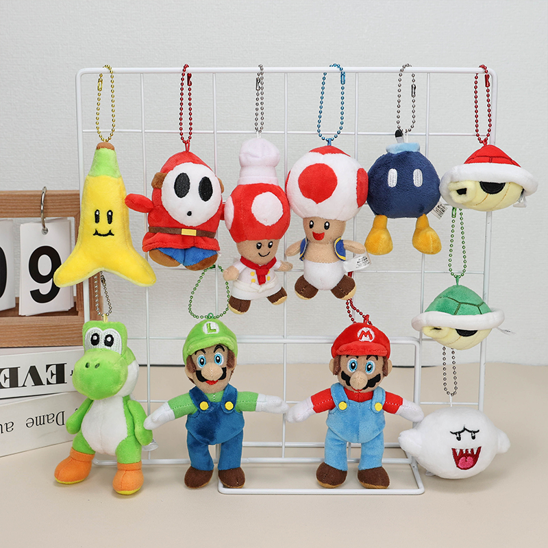 Super Mario Bros Keychain Koopa Troopa Toad Stuffed Doll Plush Toys ...