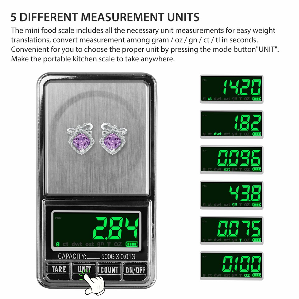 Portable Pocket Electronic Scales Jewellery Gold Weighing Mini Digital ...