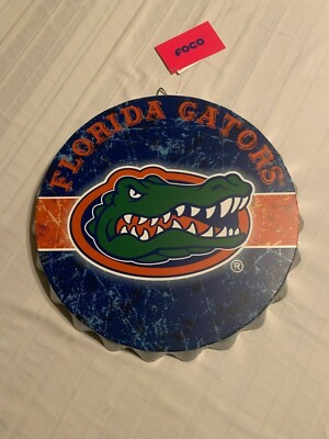Florida Gators NCAA 13" Wall Bottle Cap Metal Sign Forever Collectibles ...
