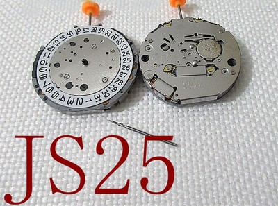 Miyota JS25 Japan Quartz Movement Japan Made Small Second @3@6@9 Date ...