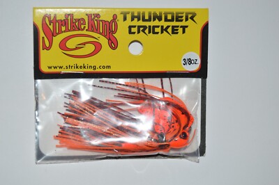 strike king thunder cricket bladed bass vibrating jig 3/8oz fire craw ...