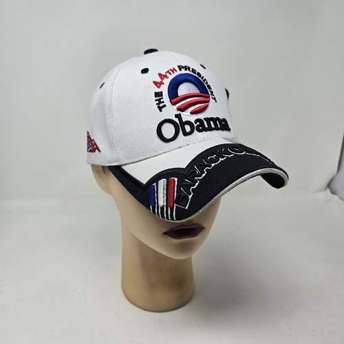 Obama 44th President White Ball Cap New With Tags Adjustable City ...