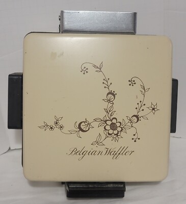 Toastmaster Belgian Waffler Maker Vintage Model 250/442A Floral Design ...